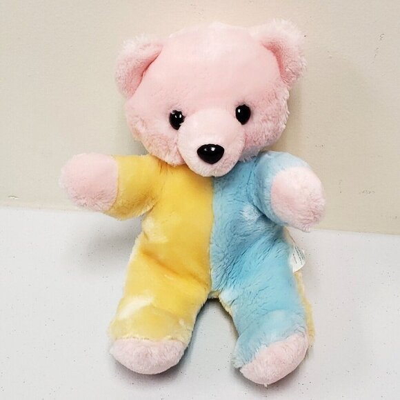 Walmart | Toys | Walmart Pastel Color Block Teddy Bear Vintage Korea ...